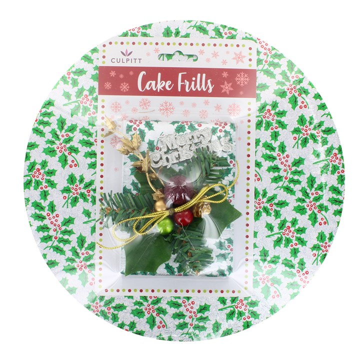 Christmas Cake Board & Decoration Set | Craft Company