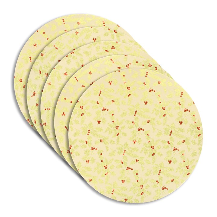 10" Double Thick Round Red Berry Cake Cards - 5pk | Craft Company